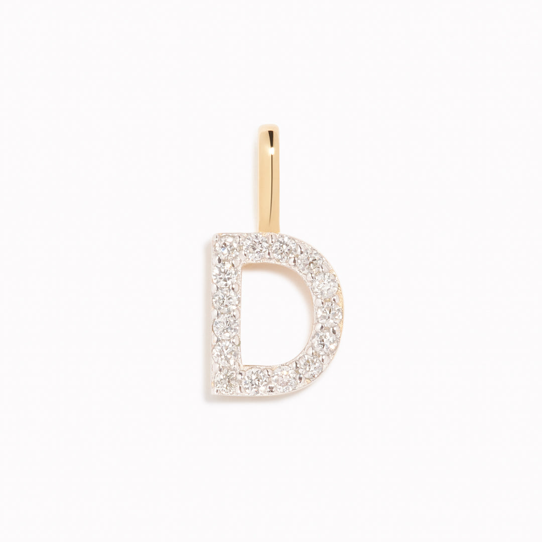 Letter D Gold And Diamond