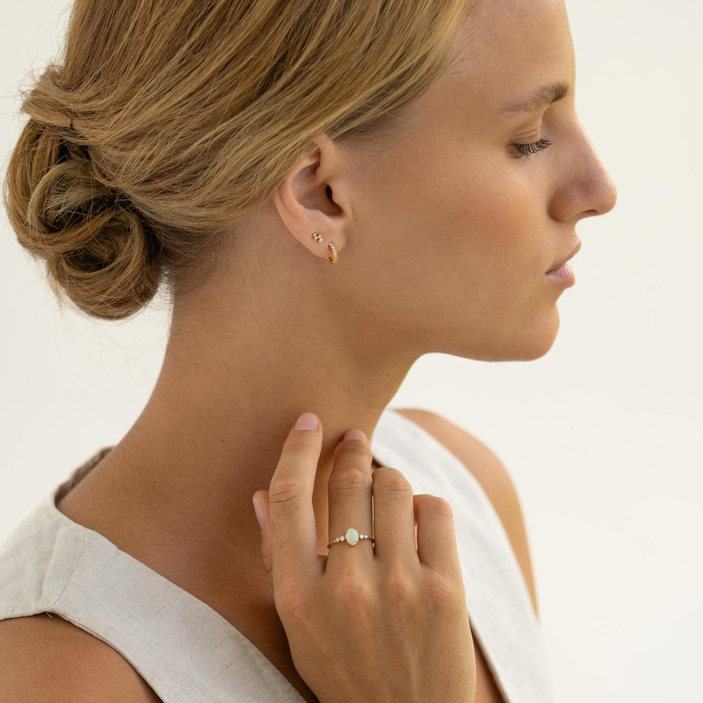 Opal and Diamond Ring - Inez | Linjer Jewelry