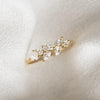 Diamond Leaf Ring 14k Gold - Freya | Linjer Jewelry