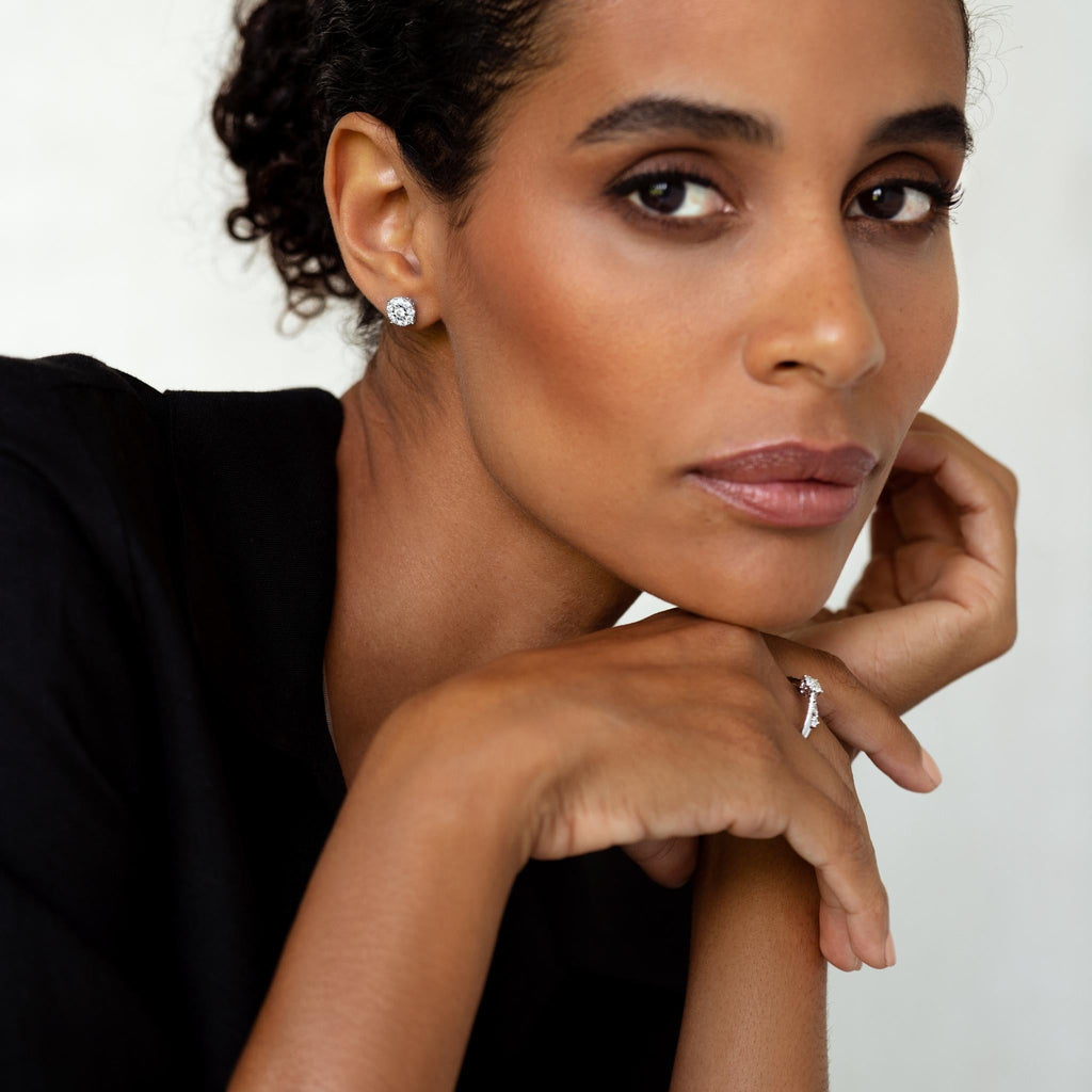 Diamond Earrings - 2 Carat Miracle Plate | Linjer Jewelry