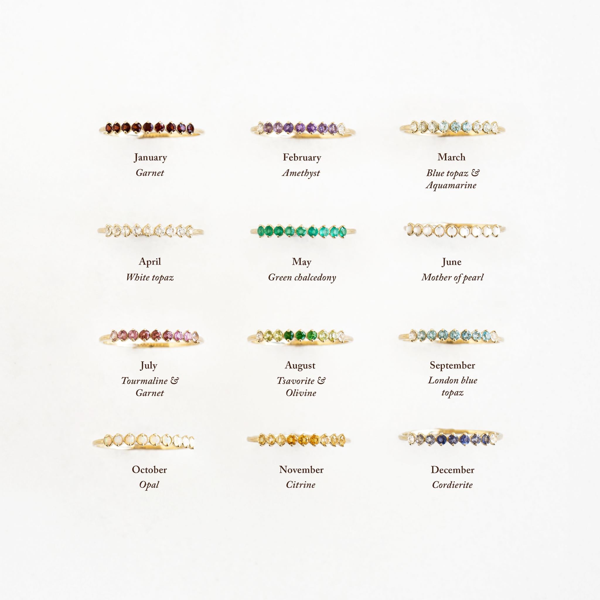 November Birthstone Ring 14k Gold - Ombre Citrine | Linjer Jewelry