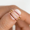 July Birthstone Ring 14k Gold - Ombre Tourmaline | Linjer Jewelry