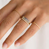 December Birthstone Ring 14k Gold - Ombre Cordierite | Linjer Jewelry