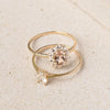Sunburst Morganite Halo Ring - Evelina | Linjer Jewelry