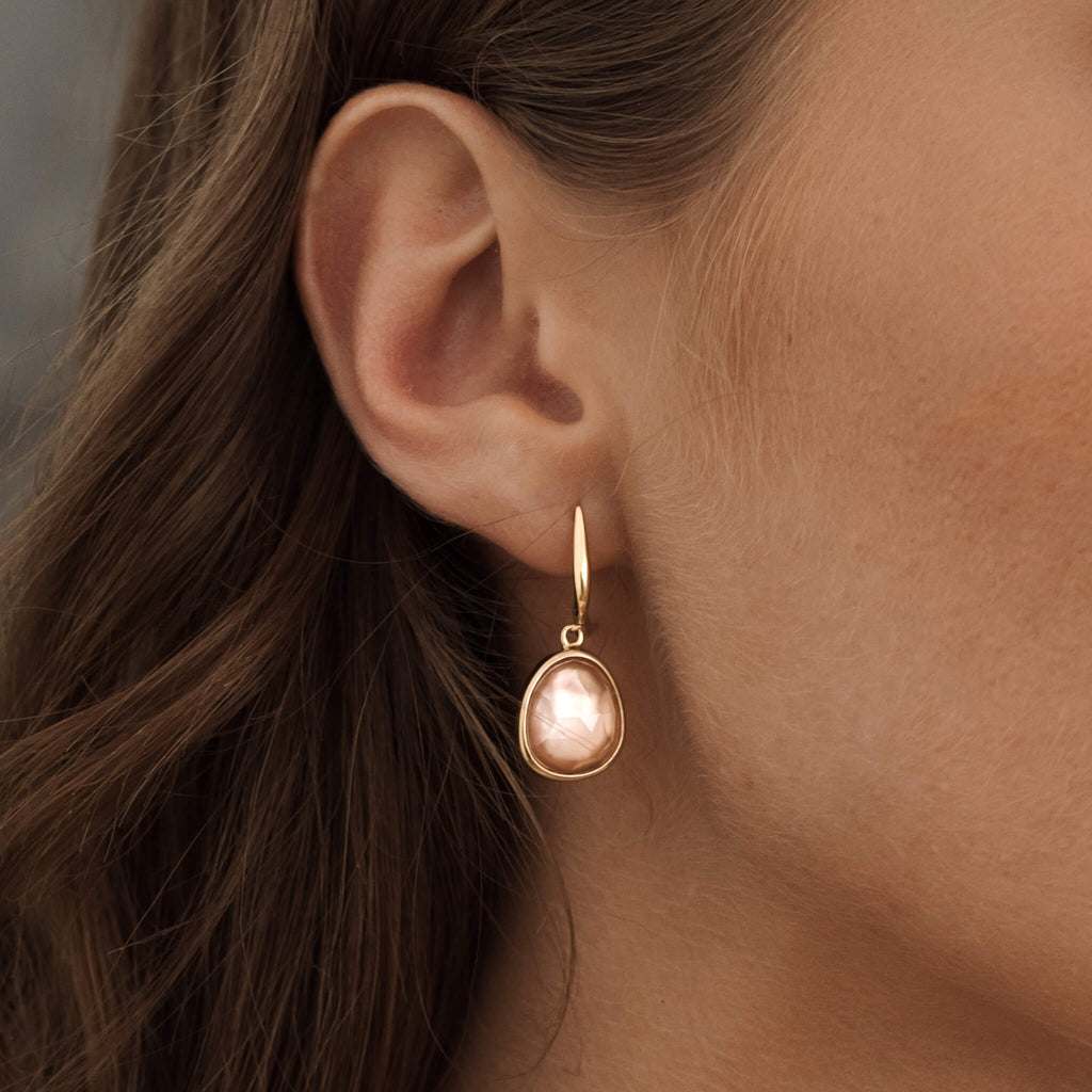 Dusty Coral Statement Earrings - Serendipity | Linjer Jewelry