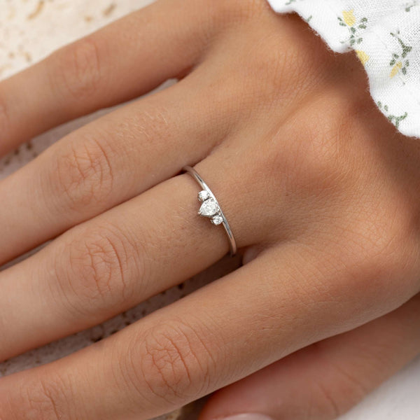 Silver Crown Ring - Elli | Linjer Jewelry