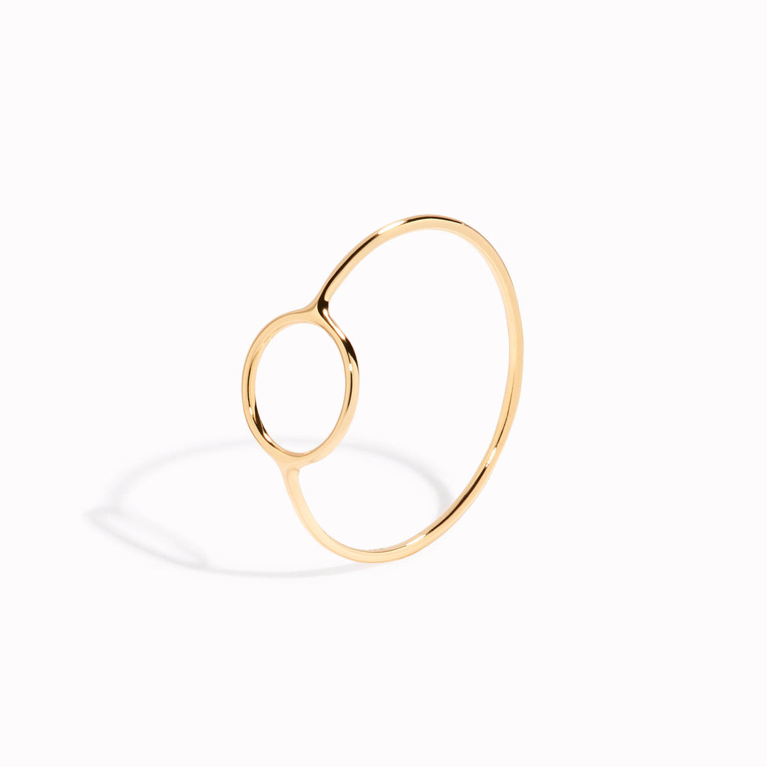 14k Gold Circle Ring | Linjer Jewelry