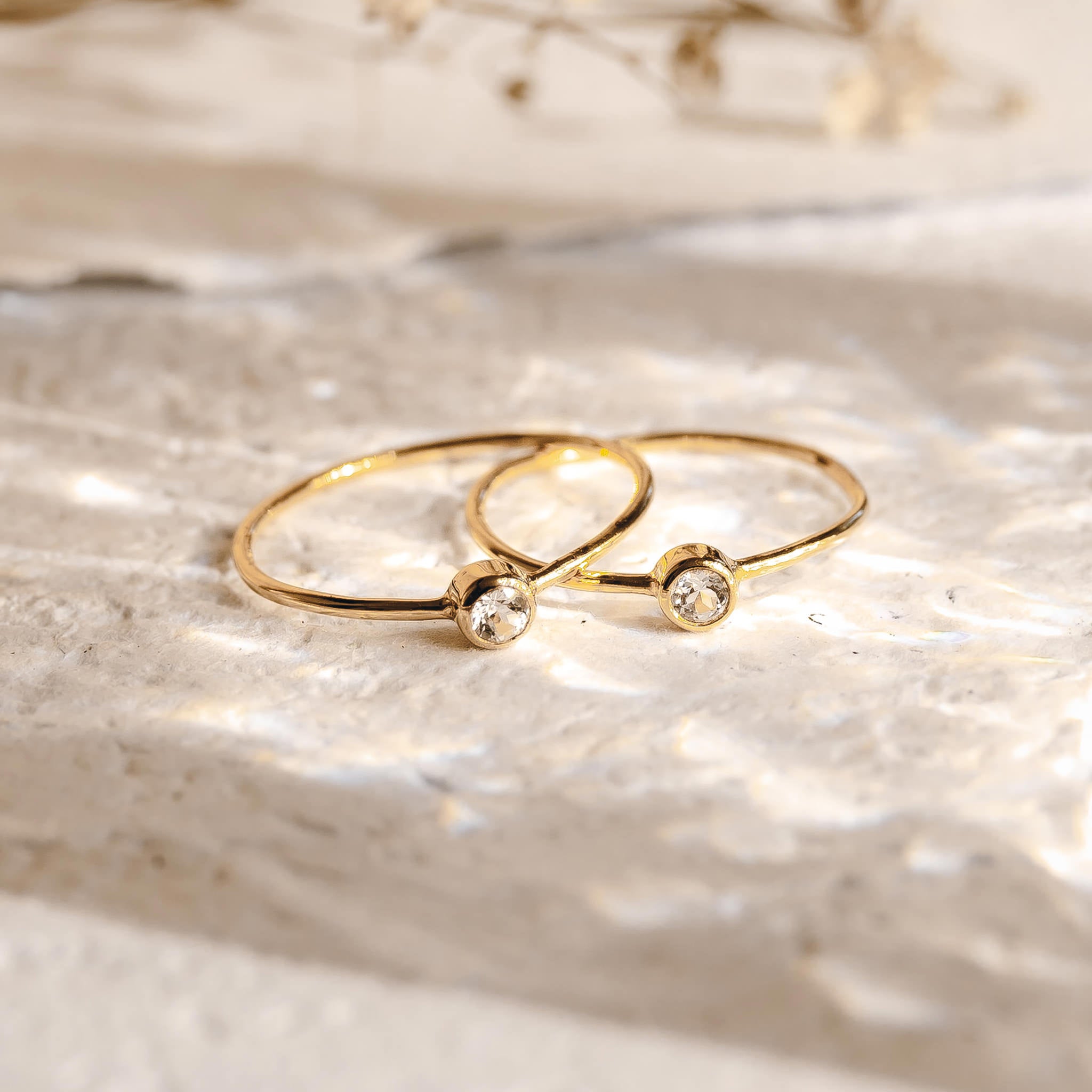 Diamond Ring (Bezel Set) - Anja | Linjer Jewelry