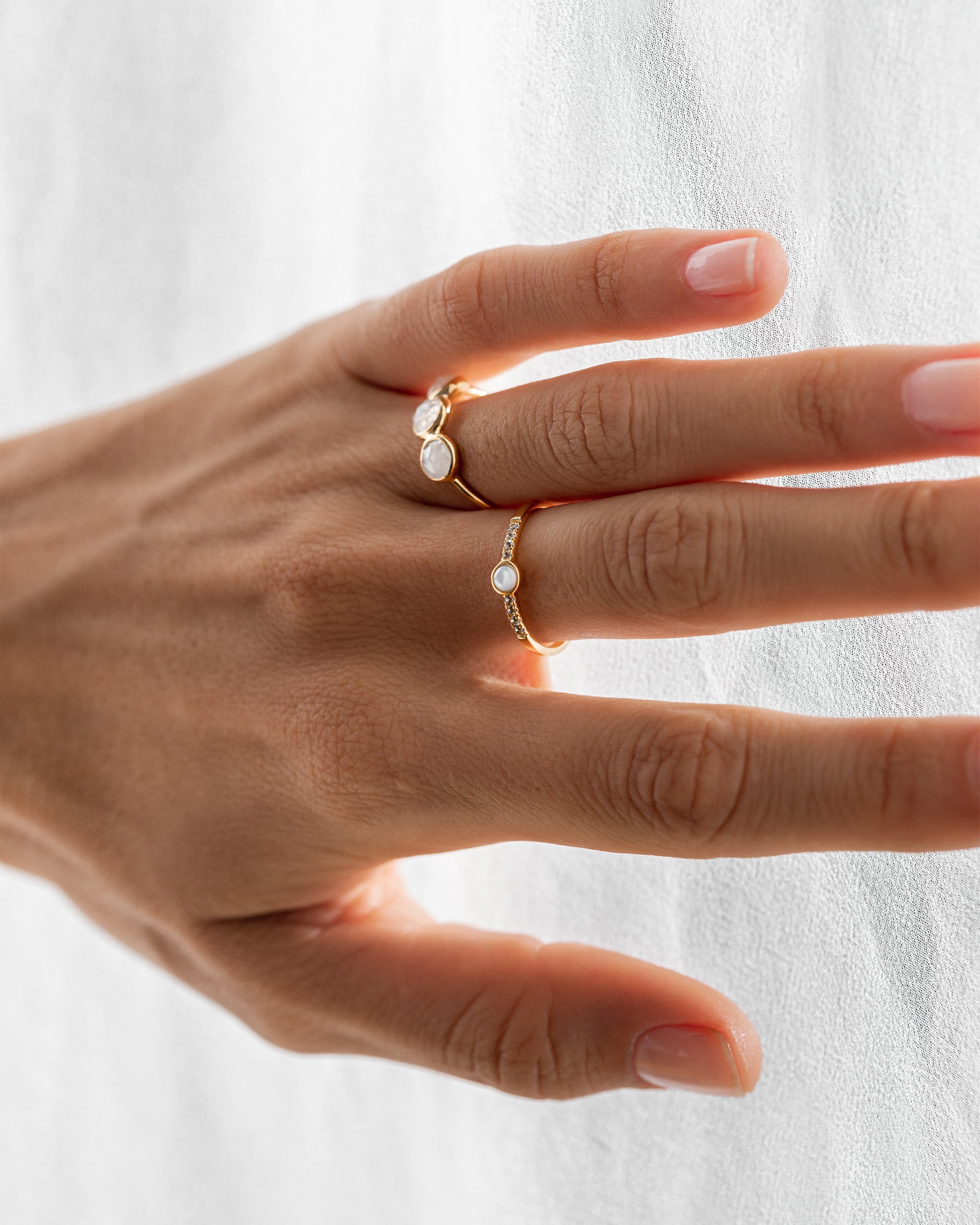 Moonstone Ring - Elisa | Linjer Jewelry