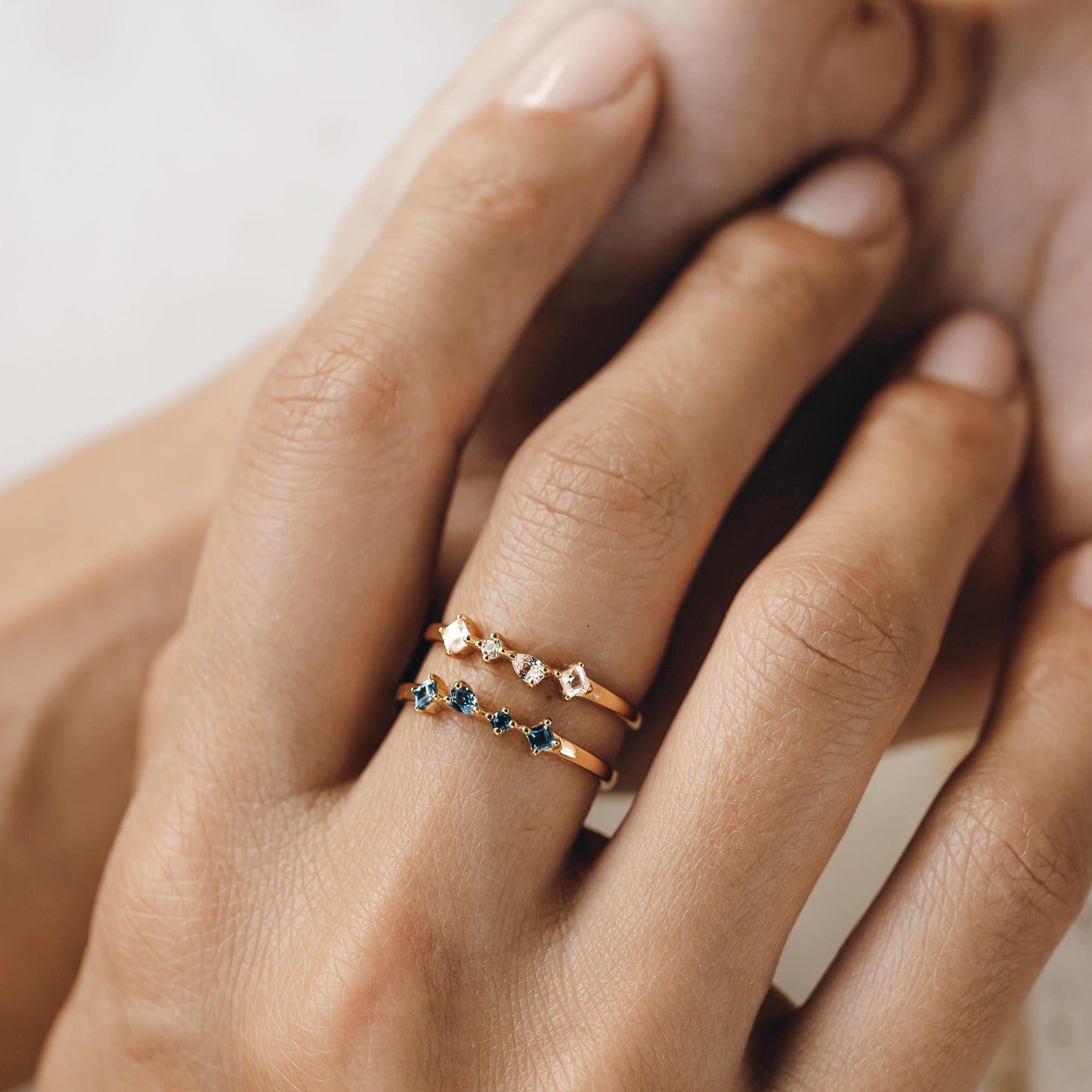 London Blue Topaz Ring - Ilse | Linjer Jewelry