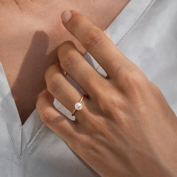 Pearl Ring - Lea | Linjer Jewelry