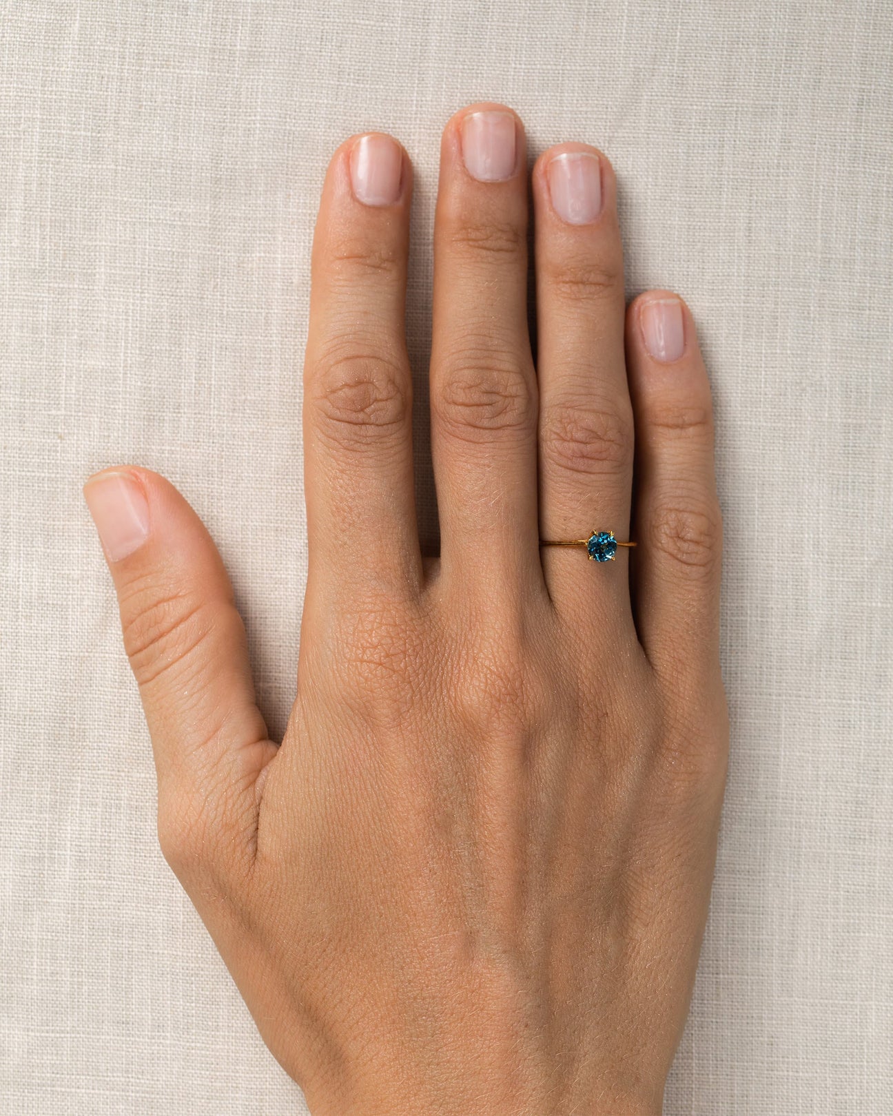 London Blue Topaz Ring - Lilly | Linjer Jewelry