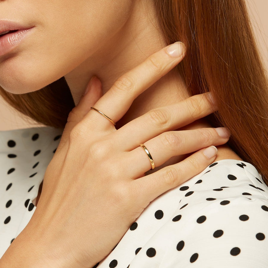 Gold Stacking Ring - Nina | Linjer Jewelry