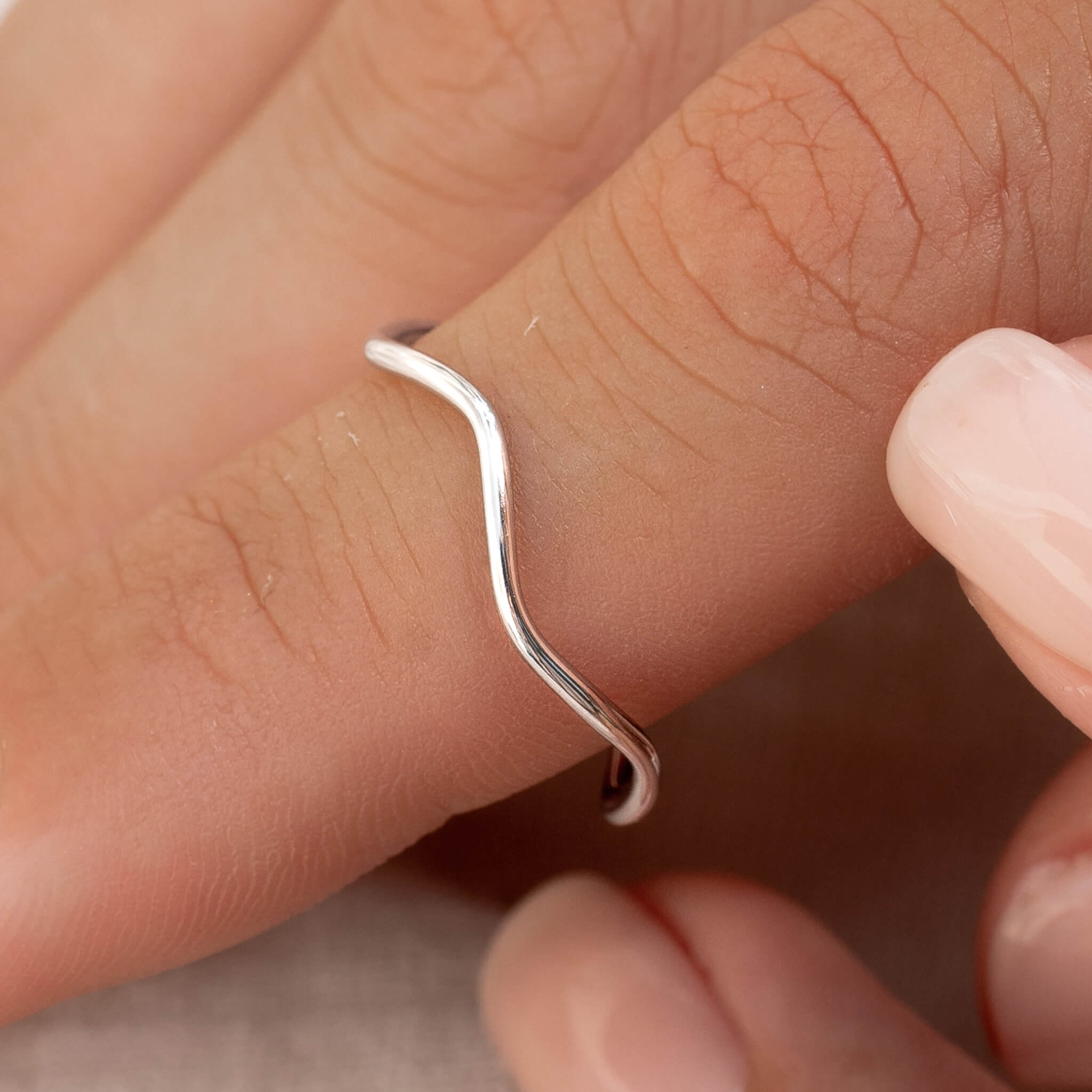 Organic Ring Silver - Runa | Linjer Jewelry